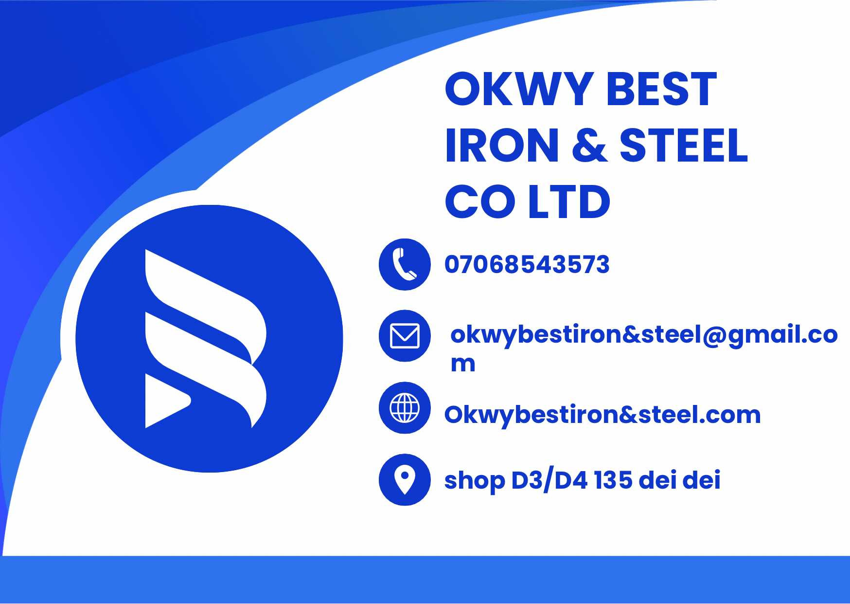 Get location on Map of Okwybest iron & steel co ltd in Abuja . Contact ...
